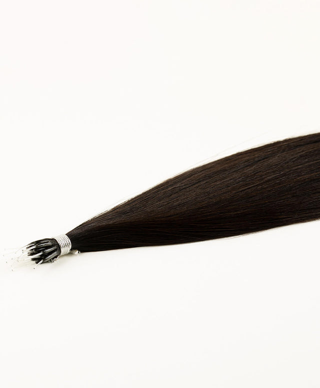 Natural Black, 16" Nano Tip Hair Extensions, #N13 | Milk & Blush