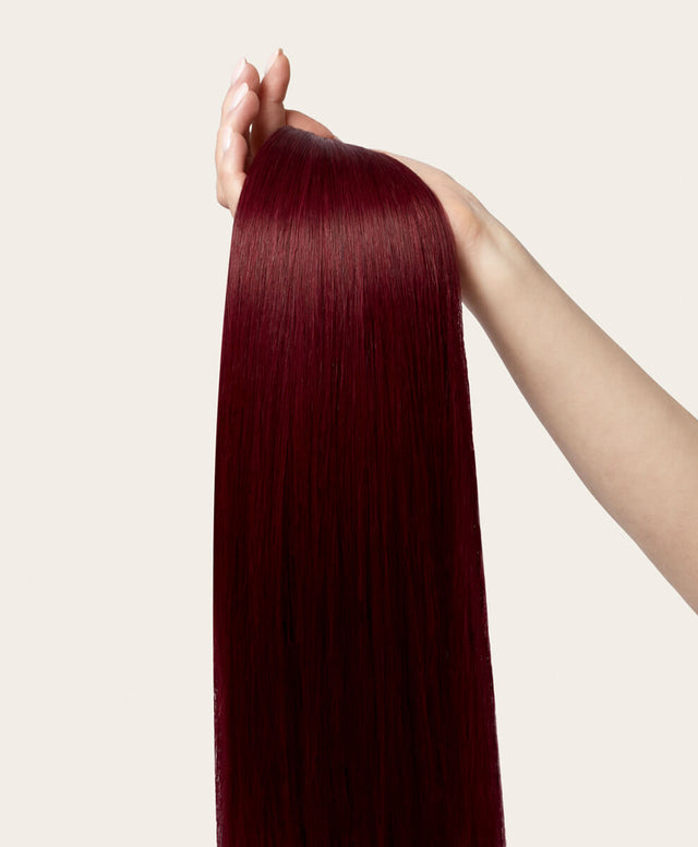 Cherry Red, 20" Micro Fill-In Extensions, #530 | Milk & Blush