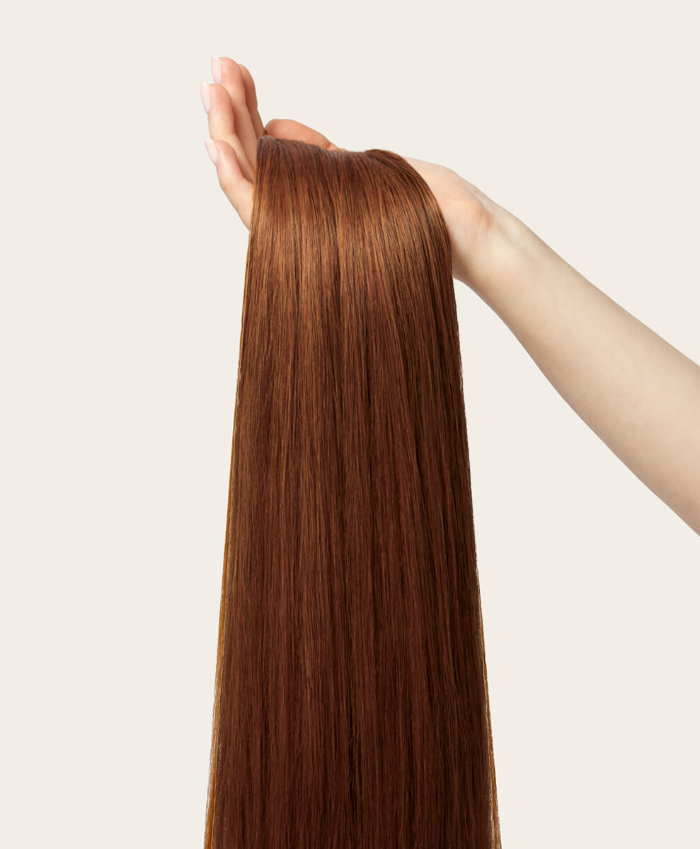 Rich Auburn, 16" Quad Clip-In Hair Extensions, M30/130 | 200g | Milk ...