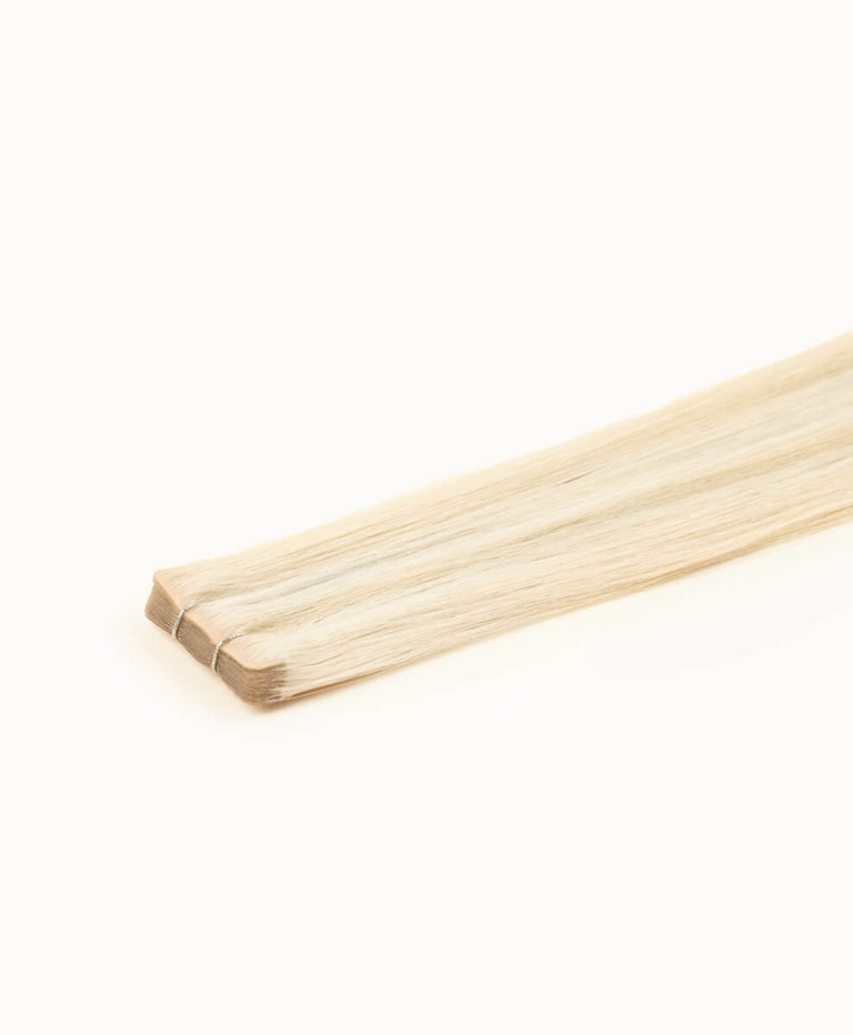 Light Blonde Highlighted, 20" Invisible Tape In Extensions, #H12 | Milk & Blush