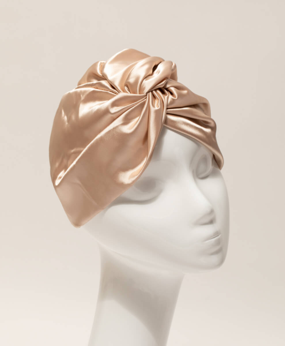 Satin Hair Turban | Milk & Blush